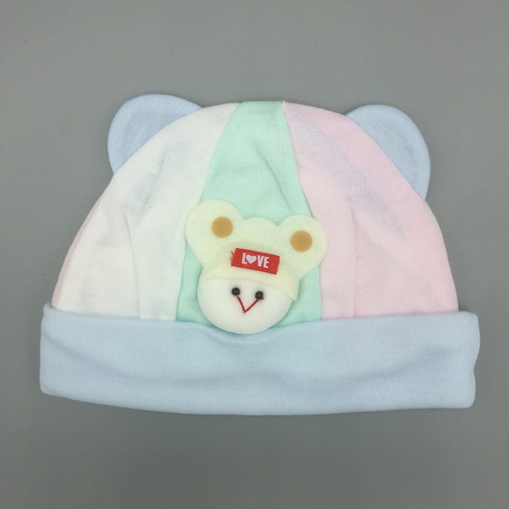 Newborn Cute Cartoon Super Soft Baby Cap for 0-6 Months – Thia.pk