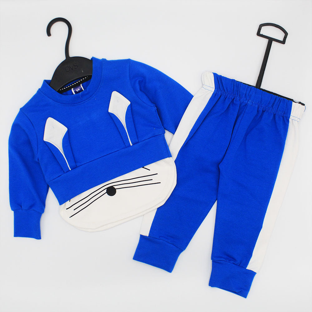 Baby Cute Cat Ears Full Sleeves Tracksuit Dress for 6 Months - 3 Years ...